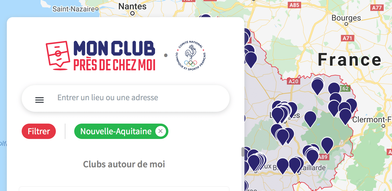Trouvez un Club pres de chez soi en Nouvelle-Aquitaine - Comité ...